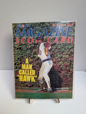 1989 Chicago Magazine Scorecard Vol 8 No 4 Cubs A Man Called Hawk | eBay