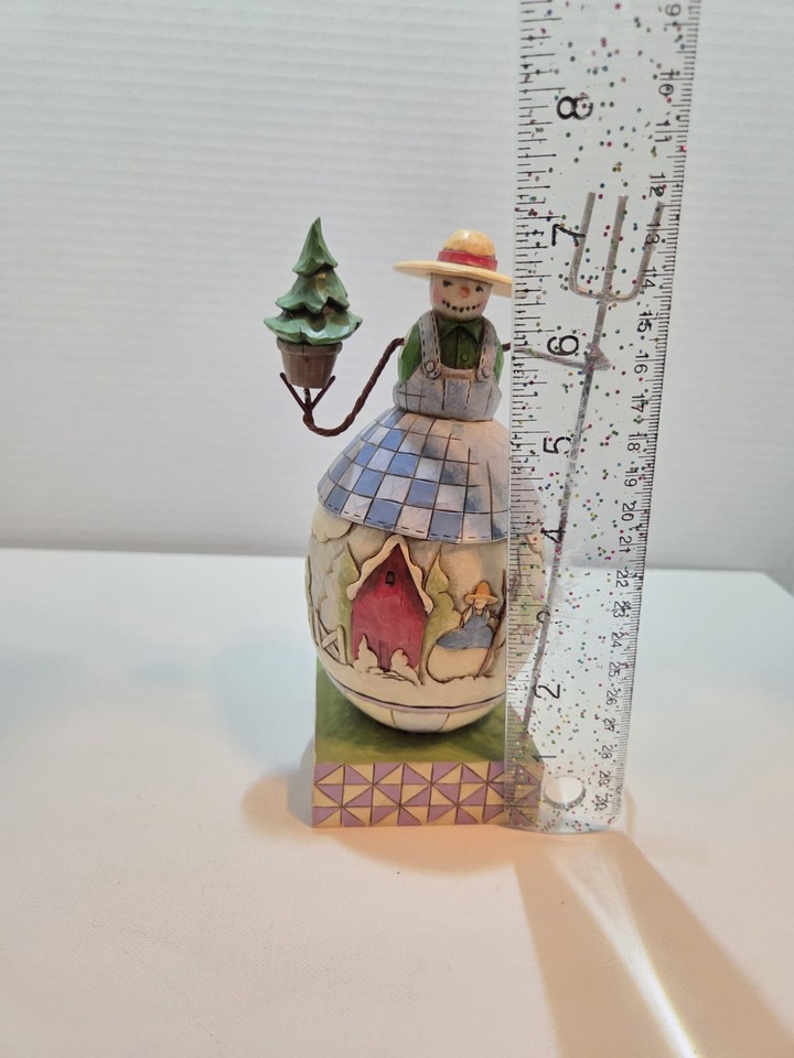 Christmas Jim Shore Snowman 'Frosty Farmer' Heartwood Creek 4010359 ...