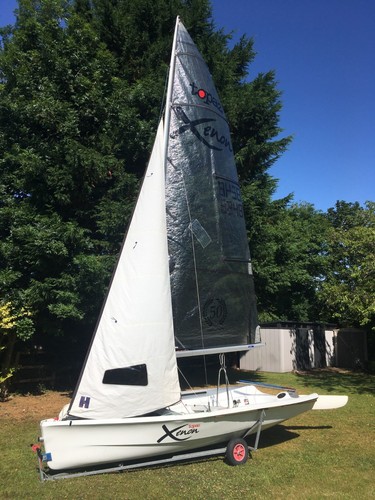 Topper Xenon sailing dinghy with launching trolley - Excellent ...