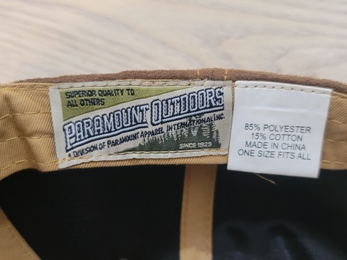 Buckmasters Brown Baseball Cap Hat Suede Like Material by Paramount ...