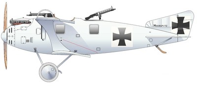 LFG Roland C.II Reconnaissance Aircraft Mahogany Wood Model Small New ...