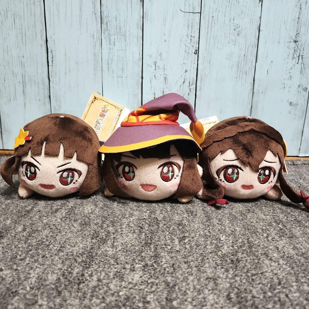 Konosuba Megumin Yunyun Komekko Nesoberi Mini Plush Doll Set of 3 SEGA ...