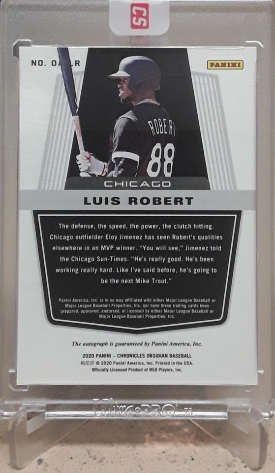 2020 Panini Chronicles Obsidian LUIS ROBERT Auto Rookie | eBay