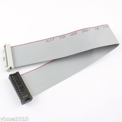 1Pcs IDC Male 20 Pin Connector To IDC Female 20Pin Flat Ribbon Cable ...
