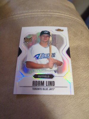 2007 Topps Finest #136 Adam Lind Rookie RC ReFractor Parallel SP #/149 ...