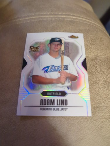 2007 Topps Finest #136 Adam Lind Rookie RC ReFractor Parallel SP #/149 ...