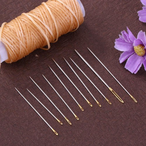 16pcs Hand Sewing Needle Kit Silver Metal Embroidery Needles DIY for ...