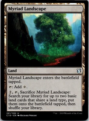 Magic the Gathering Myriad Landscape Commander 2019 x1 MTG Free ...