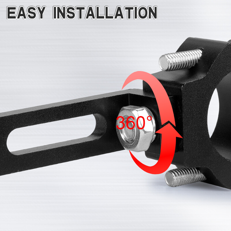 2X Motorcycle Spot Fog Driving Light Fork Mount Clamp Bracket Headlight ...