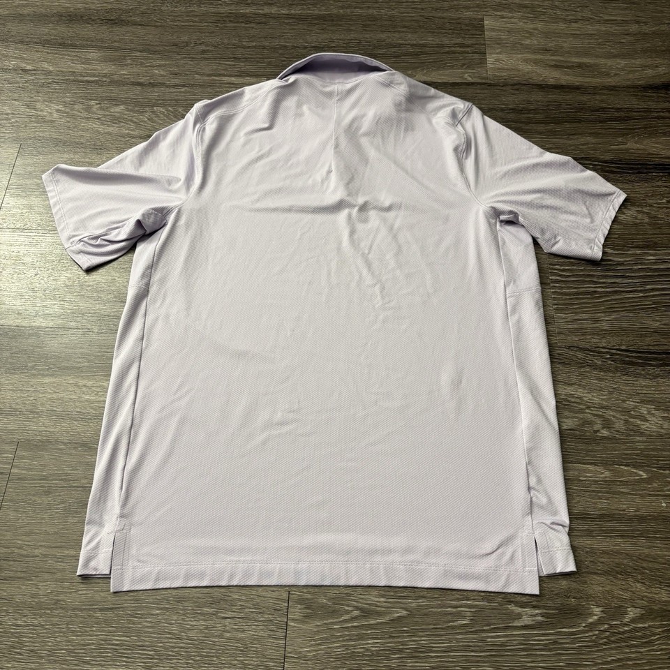 Lululemon Logo Sport Polo Shirt Large Pink Golf Athletic Performance ...