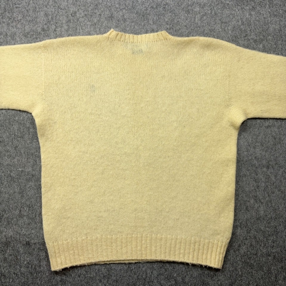 Vintage Polo Ralph Lauren Knit Sweater Mens 42 Cream 100% Wool, Light ...