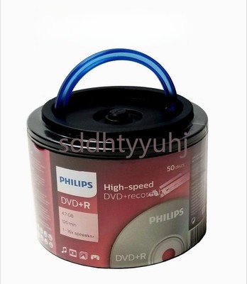 100 PHILIPS Blank 16X DVD+R Plus R Logo Branded 4.7GB Disc Spindle with ...