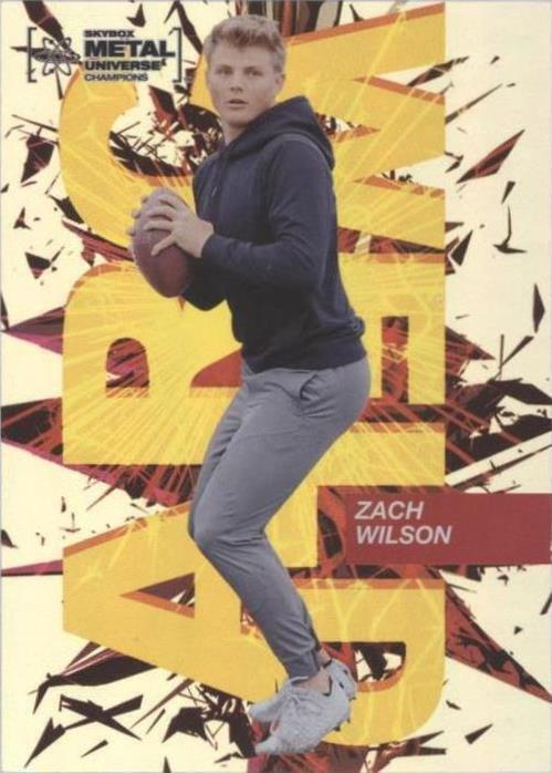 2021 Skybox Metal Universe Champions - Arc Weld Zach Wilson #AW-14 (RC ...