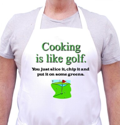 Golfing Apron Cooking Is Like Golf Novelty Kitchen Cooking Aprons by ...