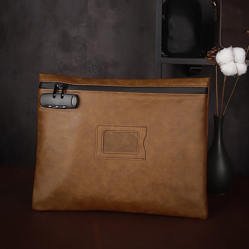 1 PC BN Lockable bank bag large 13.75"X10.75" money bags with lock ...