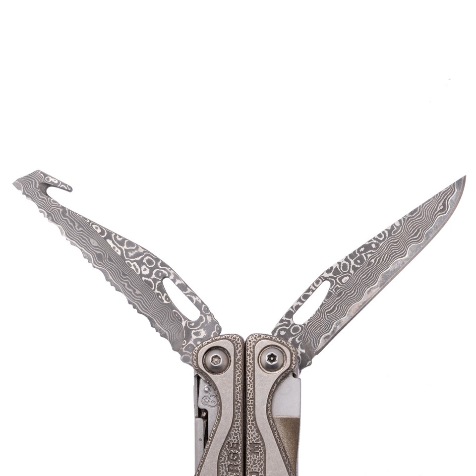 67 layer Damascus Knife Cutting Hook for the Leatherman Wave TTi Signal ...