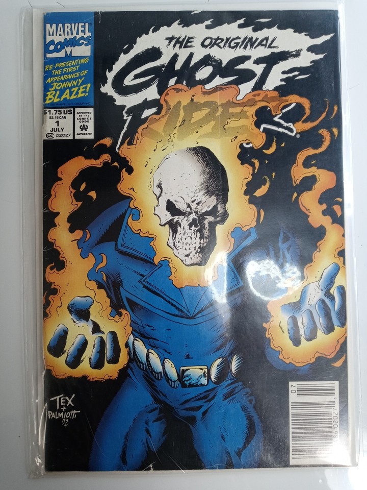 Marvel Comics Ghost Rider Comic Book Lot (5) THE ORIGINAL GHOST RIDER ...
