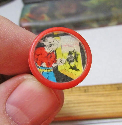plastic 1960s dime store vending machine toy Flicker Ring, Cowboy at ...