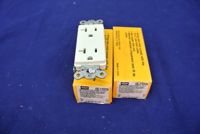 HUBBELL HBL21620W STYLE LINE SERIES 12, DUPLEX RECEPTABLES, OFF WHITE ...