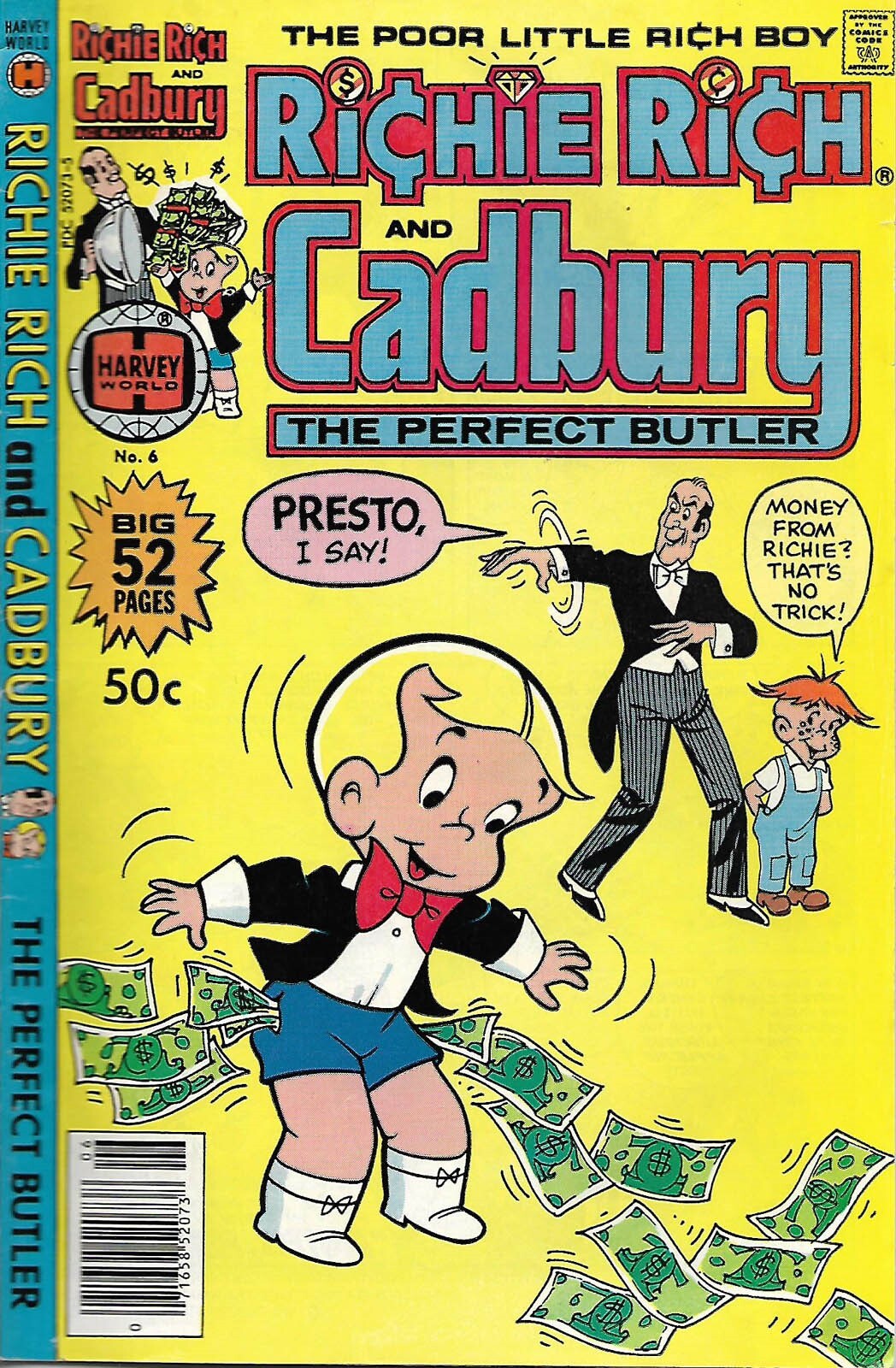 Richie Rich & Cadbury (Perfect Butler) Comic Book No. 6 March 1979 | eBay