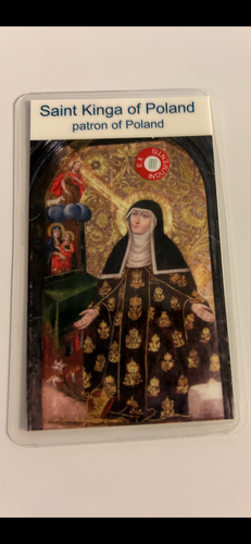 Saint Kinga of Poland 3rd Class Relic Card | eBay