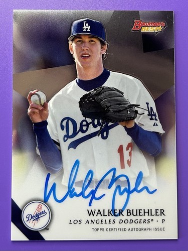 2015 Bowman’s Best Walker Buehler 🔥 Rookie Autograph Dodgers RC Chrome ...
