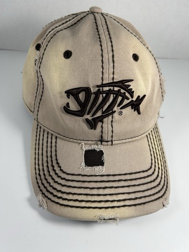 G. Loomis Fish Skeleton S/M Fitted A-Flex Hat Tan/Brown - Factory ...