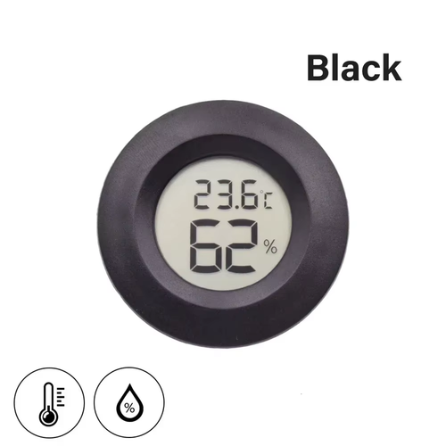 Mini Circular Electronic Temperature Hygrometer Led Electronic Display ...