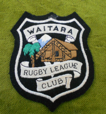 #D101. OLD WAITARA RUGBY LEAGUE CLUB BLAZER / JERSEY PATCH - NEW ...