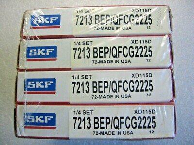 SKF 7213 BEP/QFCG2225 Precision Quadruplex Bearing Set - 65mm x 120mm x ...