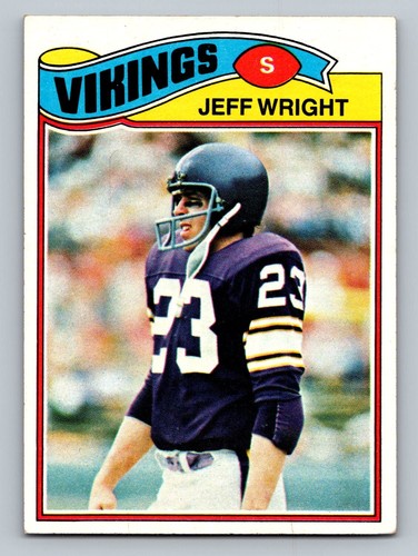 1977 Topps #169 Jeff Wright SP Minnesota Vikings | eBay