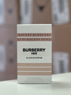 * BURBERRY HER ELIXIR * Burberry 3.3 / 3.4 oz edp Perfume Women * NEW ...