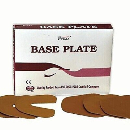 5x PYRAX Lab Shellac Base Plates Pack Brown Bite For Dental Purpose ...