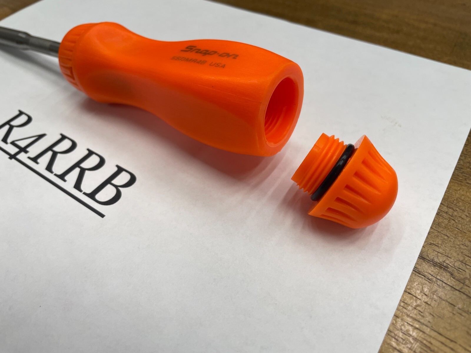 Snap-on Tools USA NEW ORANGE Hard Handle Ratcheting Screwdriver w/Bits ...