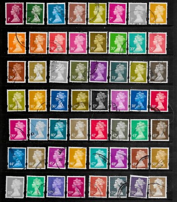 GB 1993-2 Machin definitive y series SGY1667-Y1803 fine used selection ...