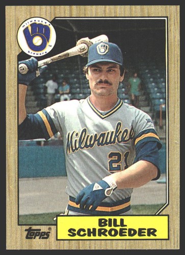 Bill Schroeder #302 1987 Topps Milwaukee Brewers | eBay