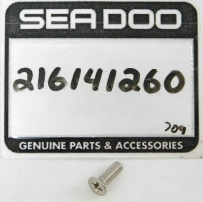 NEW Genuine SeaDoo Stainless Screw M4x12 Bolt .965 Flathead Screw OEM ...