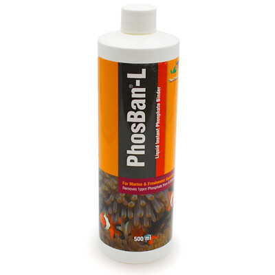Two Little Fishies PhosBan-L 500mL Liquid Instant Aquarium Phosphate ...