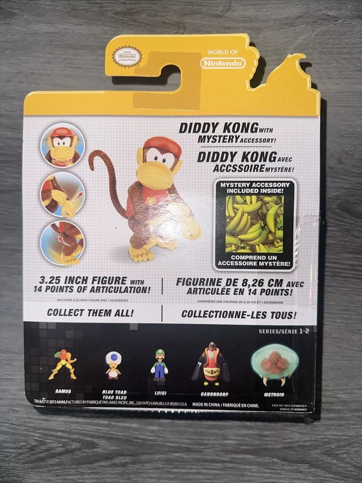 Super Mario World of Nintendo Diddy Kong Brand New Figure Official RARE ...