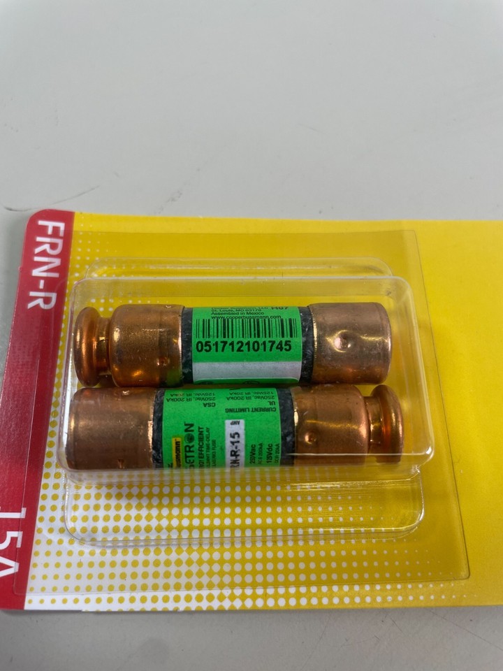 Eaton Bussmann BP/FRN-R-15 Heavy Duty Fuses 250VAC Time Delay | eBay