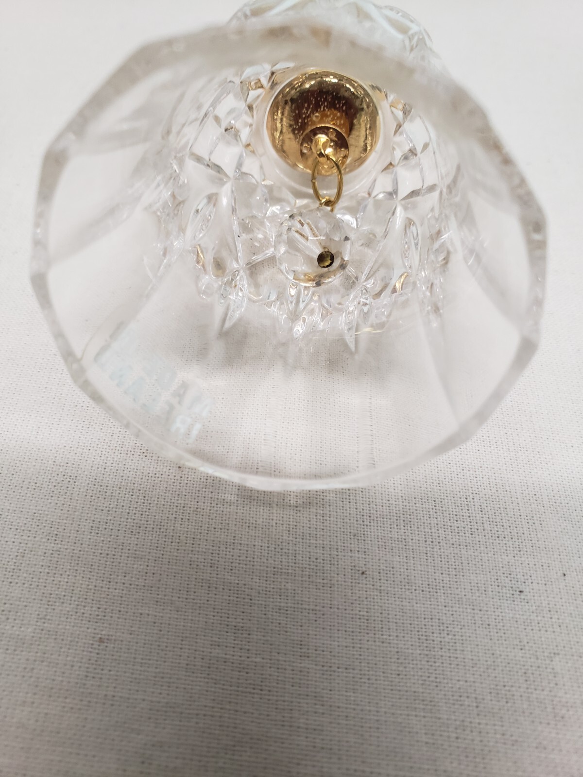 Killarney Crystal Ireland Bell 24% Lead Crystal 22CT Gold Finishing ...