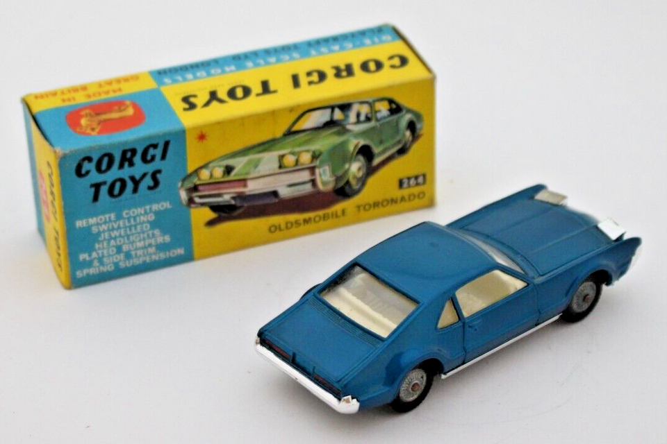 Corgi Car Toys Oldsmobile Toronado Model 264 Original In Box Blue | eBay