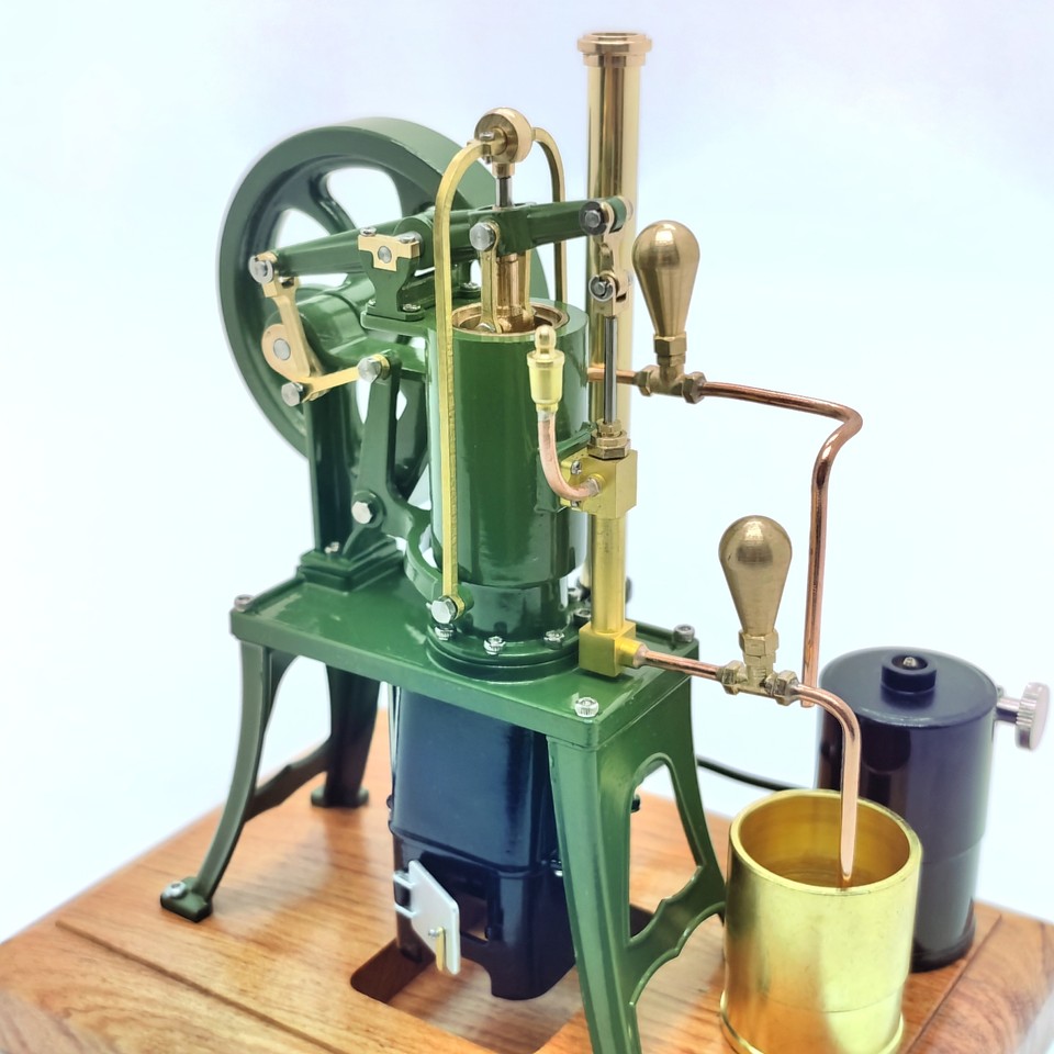 Mini Stirling Engine Green Brass Rider Ericsson Hot Air Pumping Engine ...