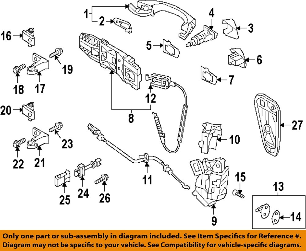 VOLKSWAGEN OEM 18-24 Atlas Cross Sport Lock Hardware-Lock Cable ...