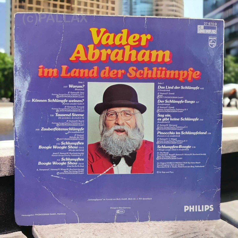 LP VADER ABRAHAM IM LAND DER SCHLÜMPFE VINYL 12" / PHILIPS 1978 | eBay UK