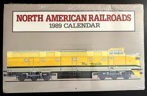 Vintage Train Calendar North American Railroads Train Calendars 1989 ...
