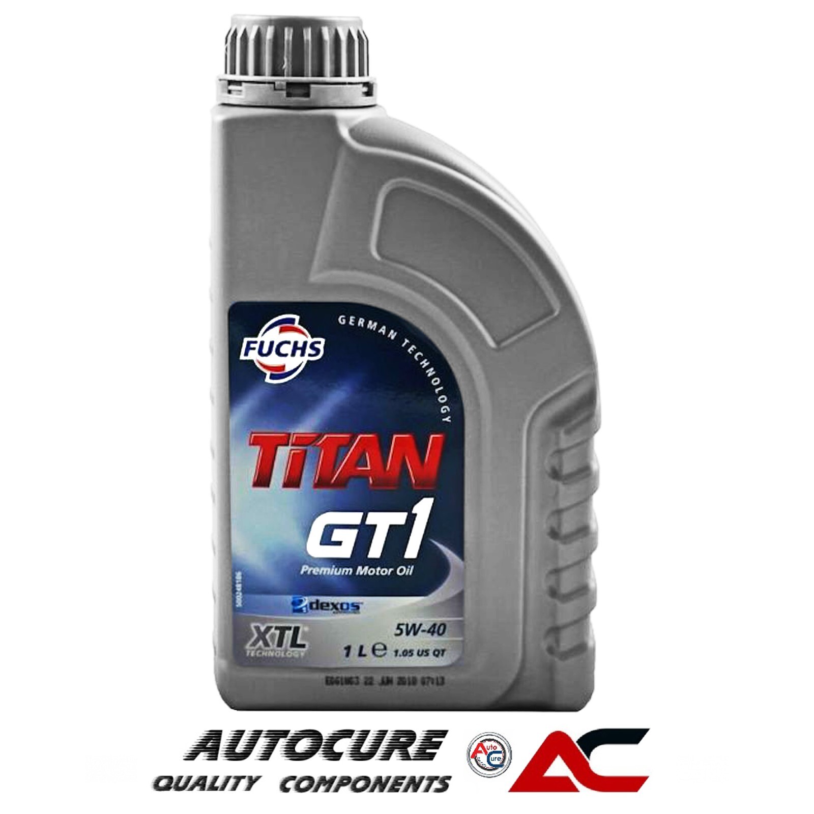 1 LITRE FUCHS TITAN GT1 5W-40 XTL FULLY SYNTHETIC PREMIUM GERMAN ENGINE ...