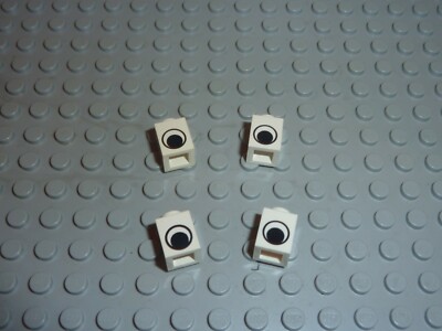 LEGO White Brick 1x1 with Eye Pattern / 3005pe1 Set 5573/4924/4024/6167 ...