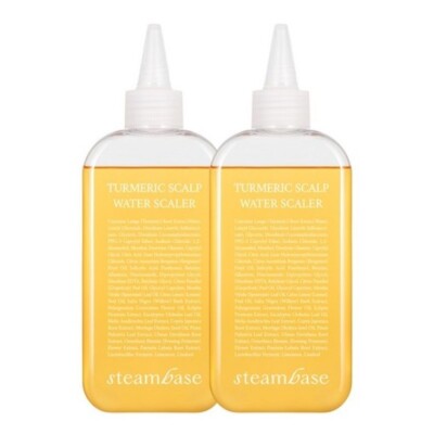 steambase TURMERIC Scalp Water Scaler 250ml(8.45oz) x 2ea Hair Loss ...