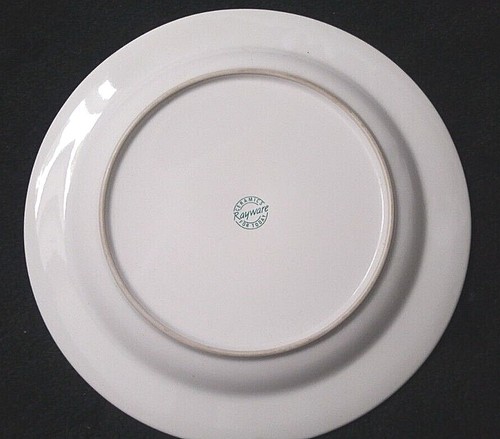 Rayware Ceramics for Today White with Black Band & Gold Rim 10¼ in ...